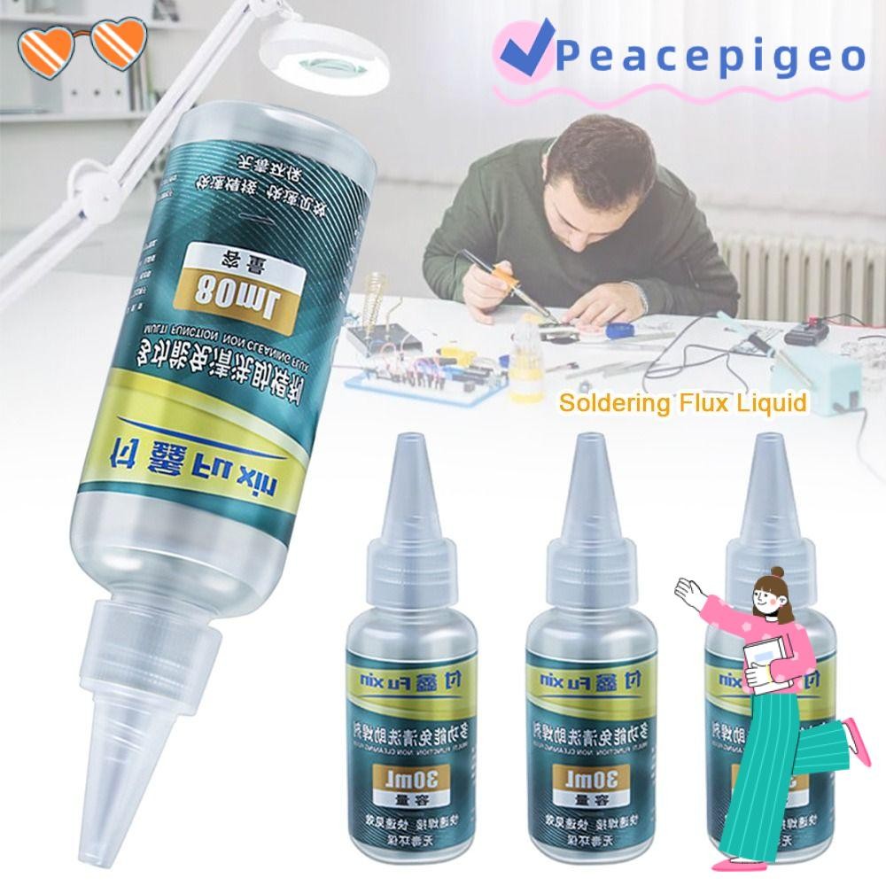 PEACEPIGEO ฟลักซ์สแตนเลส, แบตเตอรี่อิเล็กโทรดบัดกรี 30ml 80ml ทําความสะอาดฟรีบัดกรีฟลักซ์, มัลติ ...