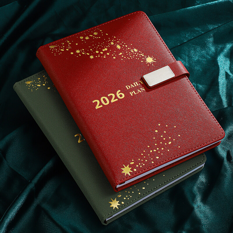 2026 Daily Planners A5 Schedule Notebooks ปกหนังภาษาอังกฤษ 365 วัน ...
