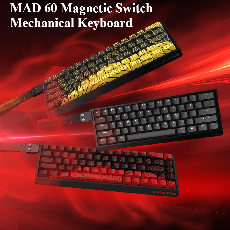 Madlions MAD 60 Magnetic Switch Mechanical Keyboard สวิทช์แม่เหล็ก ...