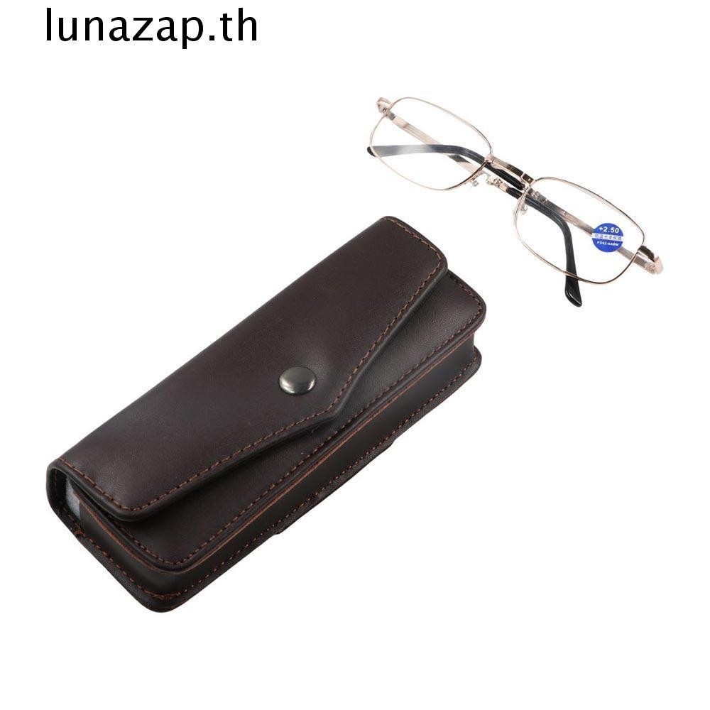 Lunazap Waistpack กล่องแว่นตานักเรียน PU หนัง Hung บนเข็มขัดแว่นตา Presbyopic วัยกลางคนและ ...