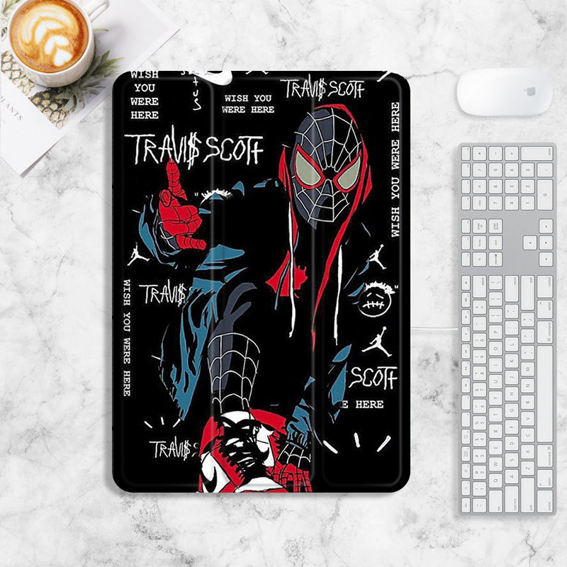 เคส Spider-Man iPad air4/5/6 10.2 gen7/8/9 mini4/5/6/7 Marvel case iPad ...