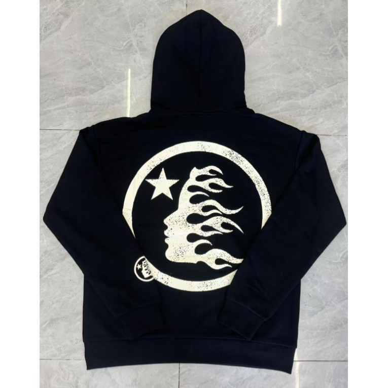 สมจริง Hellstar High Street Retro Portrait เสื้อฮู้ดแขนยาว | Shopee Thailand