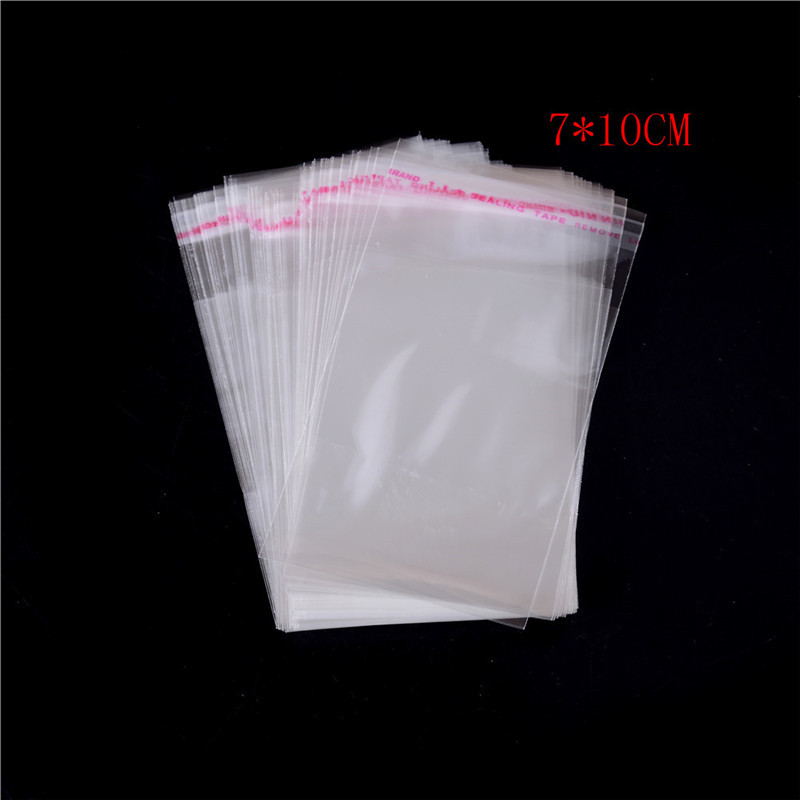 [GEX] 100 ชิ้น/ถุง OPP ซีลใสกาวในตัวเครื่องประดับพลาสติกบ้านถุงบรรจุ TH | Shopee Thailand