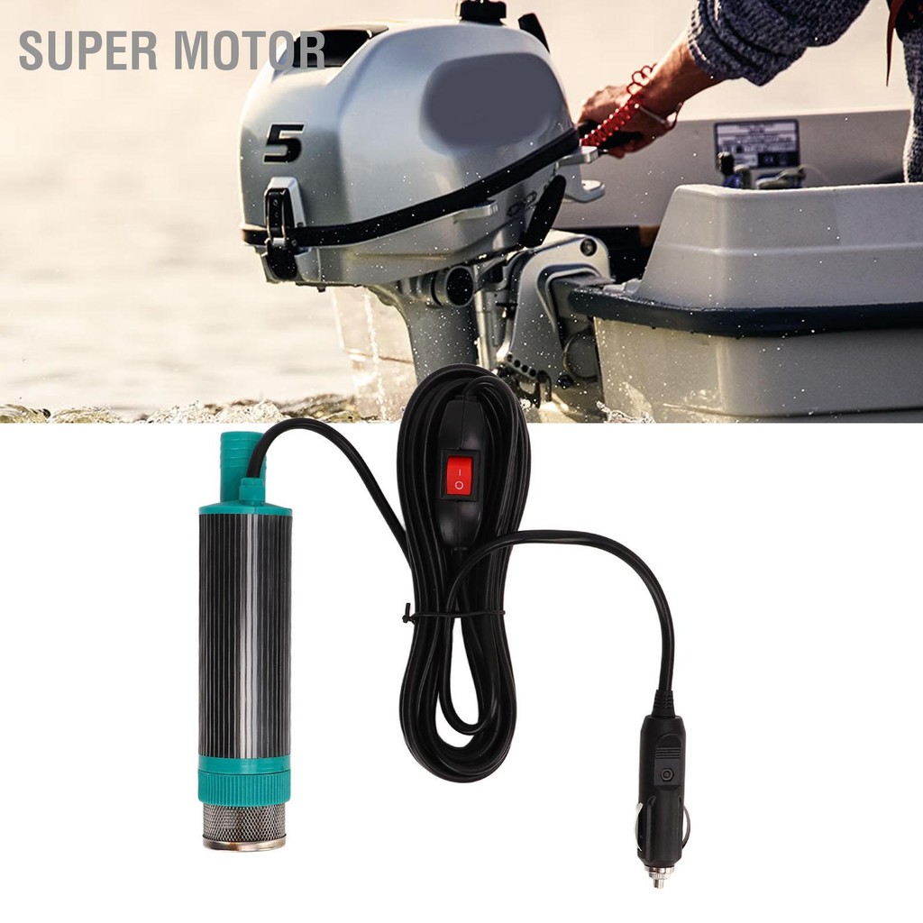 Super Motor 12V Portable Electric Oil Water Extractor Pump with 5m ...