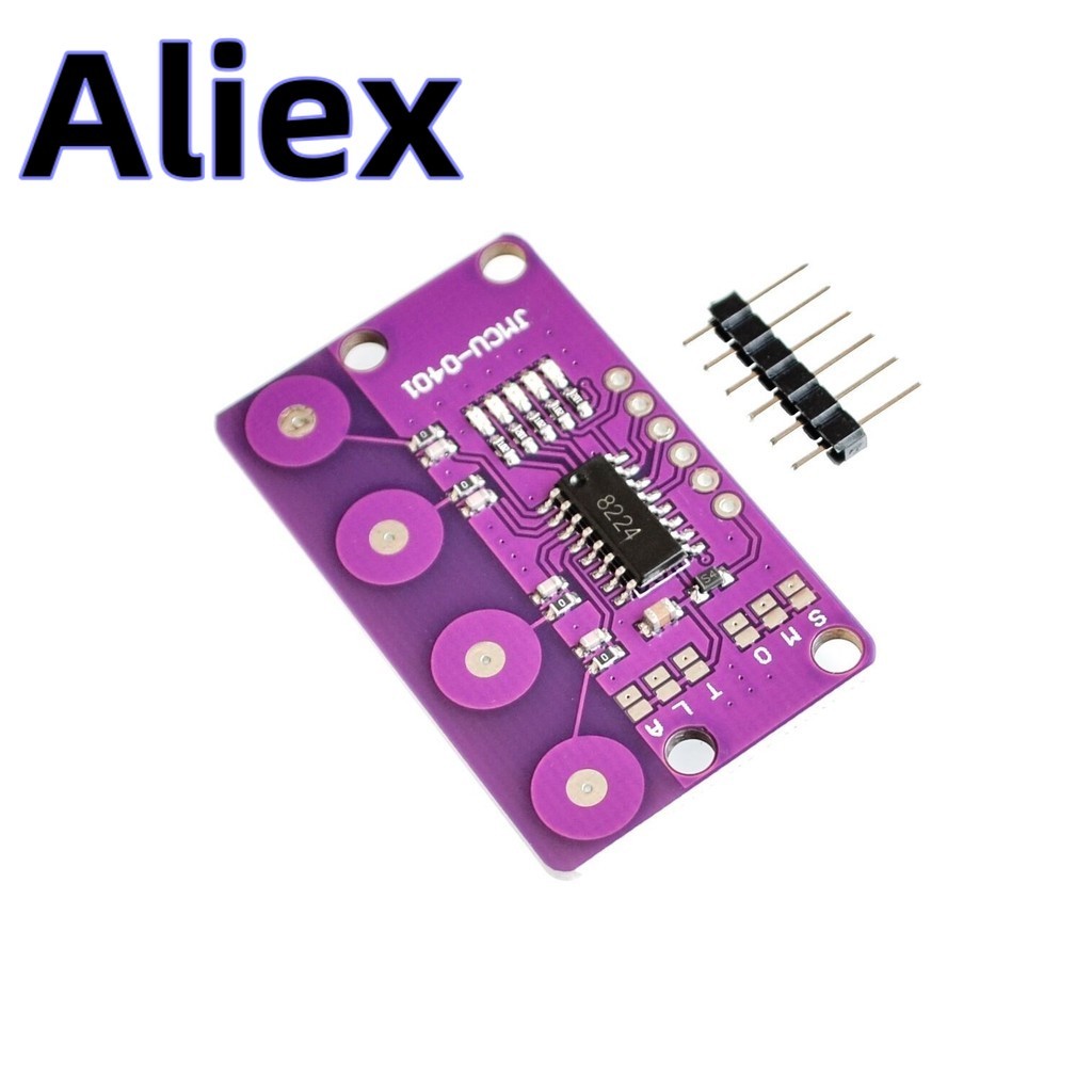 Mcu-0401 041 4 บิตปุ่ม Capacitive Touch Proximity Sensor พร้อมฟังก์ชั่นล็อคตัวเองสําหรับ Arduino ...