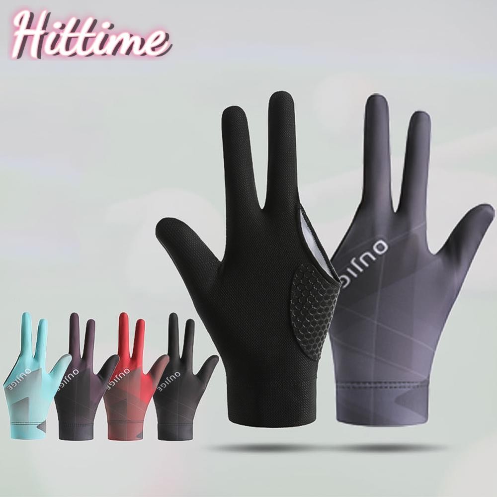 Hittime 1 PC Professional สามนิ้วถุงมือบิลเลียดลื่นดูดซับเหงื่อ Full Finger ถุงมือกีฬาอุปกรณ์ ...