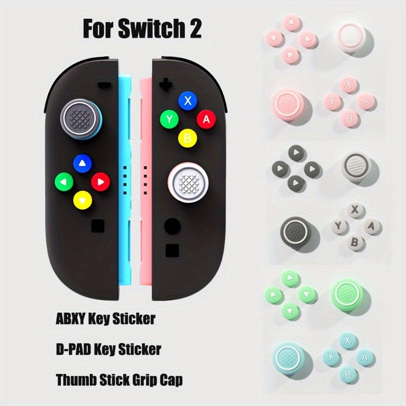 D-pad ปุ่มทิศทาง ABXY สติกเกอร์กุญแจสําหรับ Nintendo Switch 2 Joycon ...