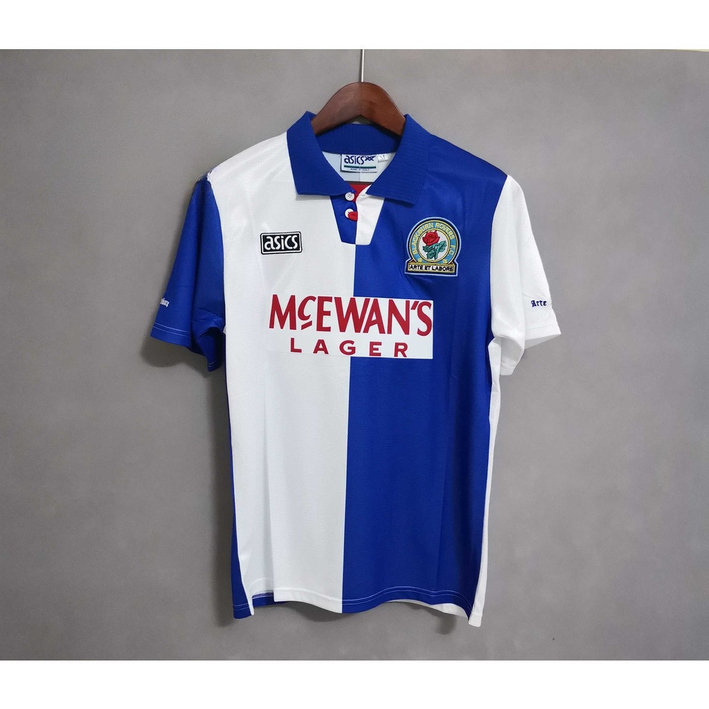 1994-95 Blackburn Rovers Home Retro Football Shirt – BRFC Vintage Jersey | Shopee Thailand