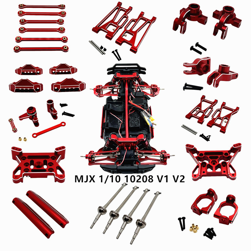 ชิ้นส่วนอัพเกรดโลหะผสมอลูมิเนียมสำหรับ Hyper GO MJX 1/10 10208 V1 V2 รถ RC Crawler ด้านหน้า ...