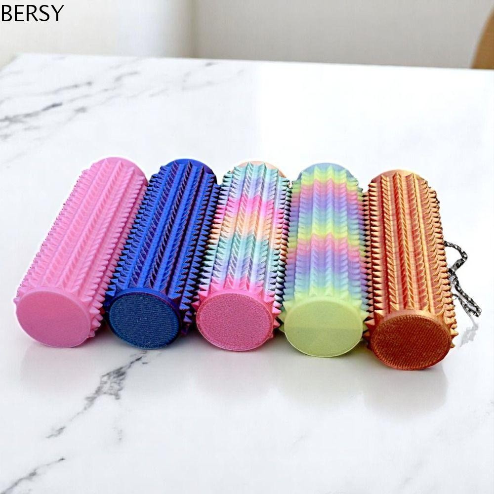 BERSY Tactile Sensory พวงกุญแจ, BPA-Free Textured Spiry Grip ของเล่น ...