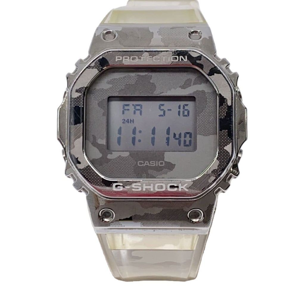 CASIO Men's Watch Quartz Watch_G-SHOCK Digital Rubber SLV CLR Direct ...