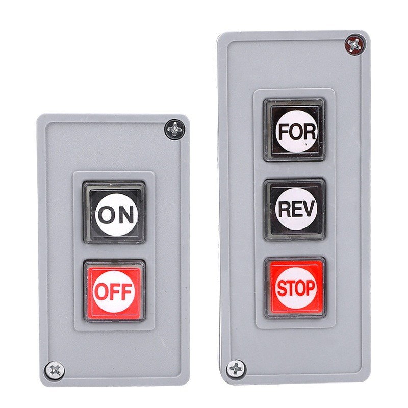 สวิตช์ ปุ่มกด 2 ปุ่ม และ 3 ปุ่ม TPB-2 ON-OFF TPB-3 FOR-REV-STOP PUSH ...