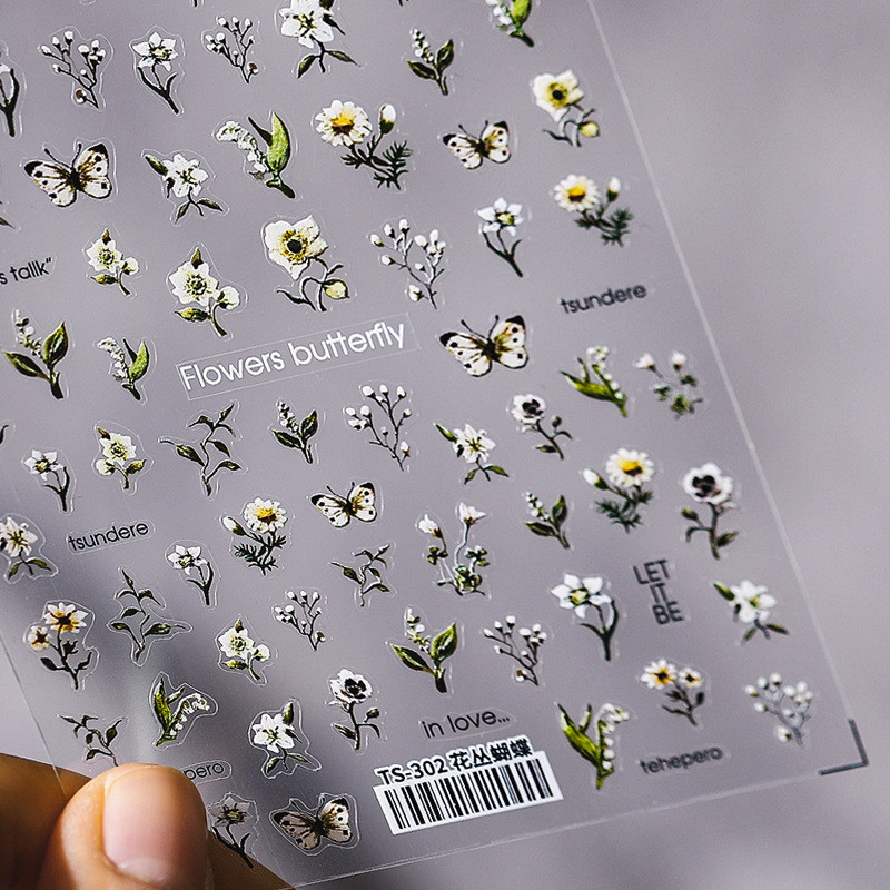 [Meow.sensei] magico Ferro ญี่ปุ่น5D สติกเกอร์เล็บนูน Pro ฝ้าบางใสบางและเหนียวสติกเกอร์เล็บ ...