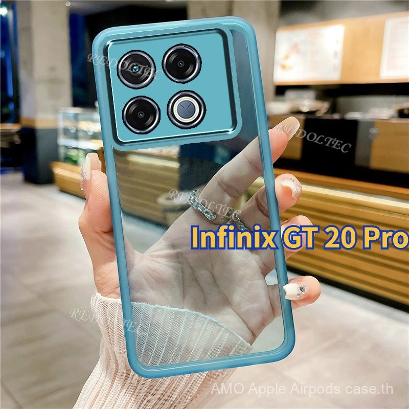 กรณี infinix GT 20 Pro ใหม่สีที่บริสุทธิ์บางใสปลอก infinix GT20 Pro ...