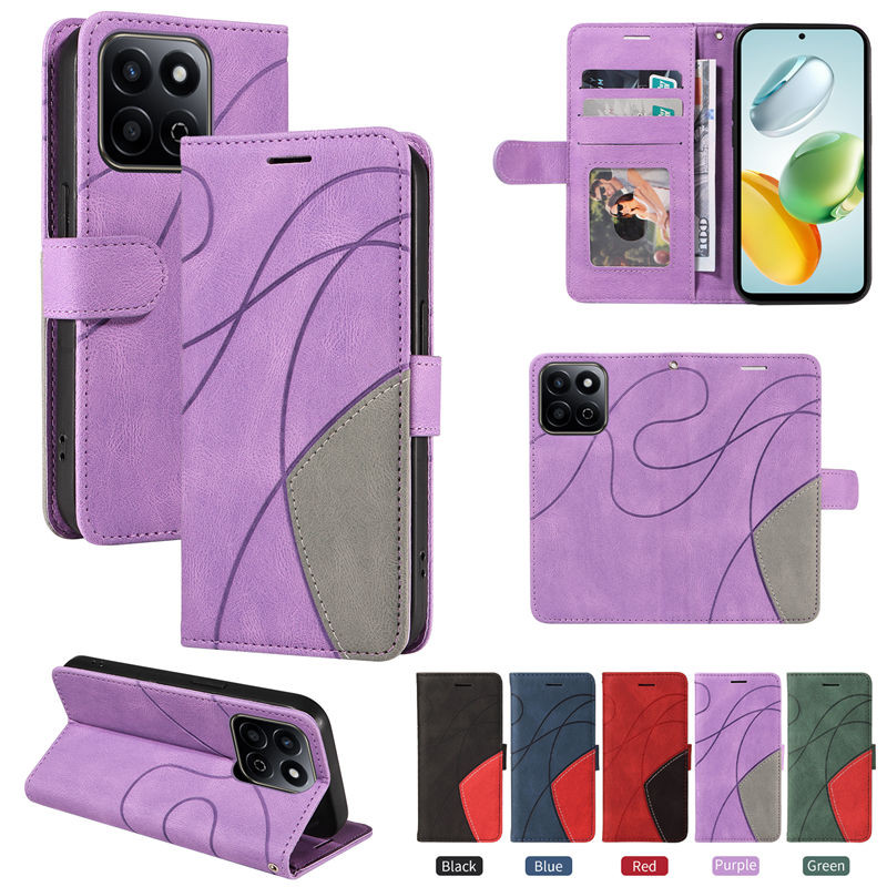 Honor X7c ALT-LX2 กรณีกระเป๋าสตางค์หนังสําหรับ Honor X5b Plus X6b X7b ...