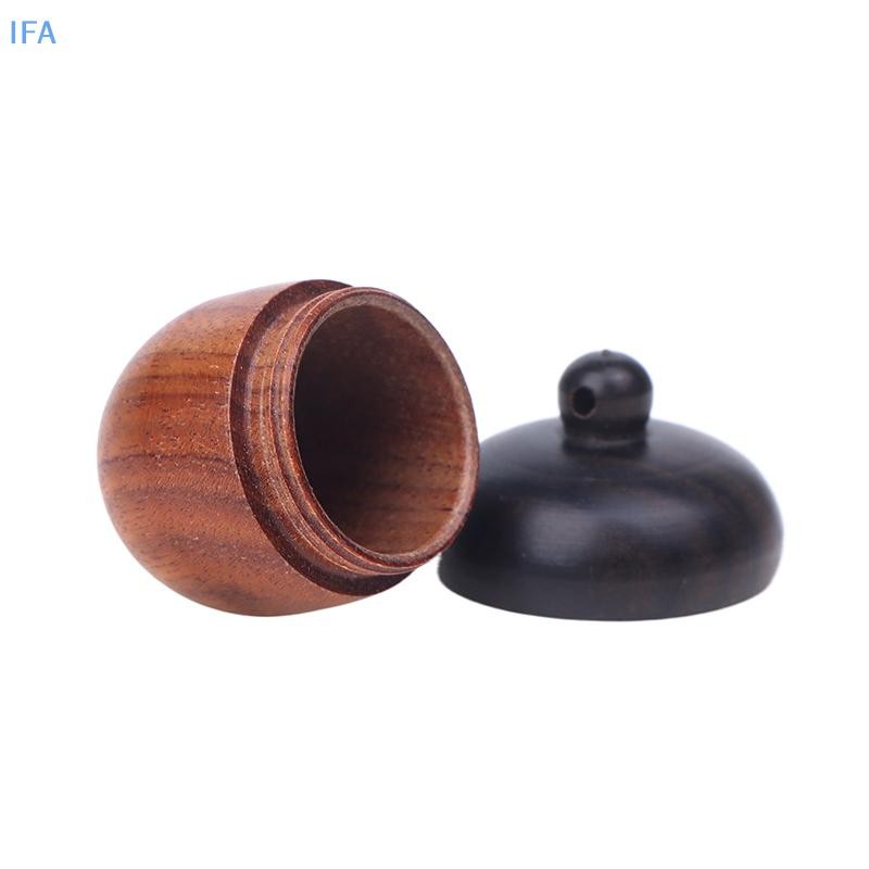 IFA 1 PC Mini Pill Case ผู้ถือขวดไม้เนื้อแข็งไม้จันทน์กู้ภัยคอนเทนเนอร์ ...