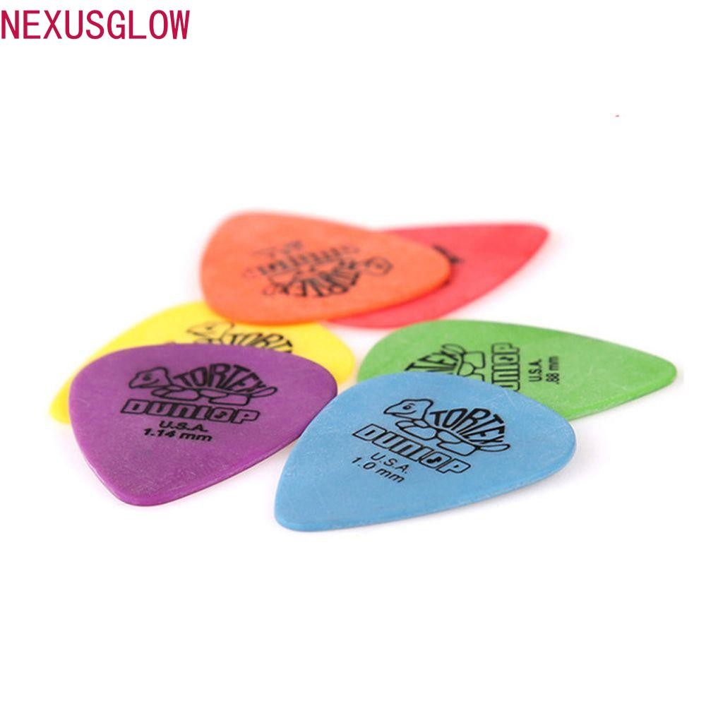 Nexusglow ชิ้นส่วนกีตาร์ไฟฟ้าของขวัญ Picks อุปกรณ์เสริม Vintage Grip กีตาร์ Mediator สามเหลี่ยม ...