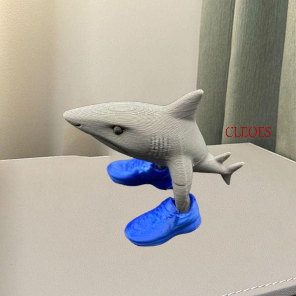 CLEOES Tung Sahur พวงกุญแจ, Mini Figurines Trralero Tralala Shark รูป ...