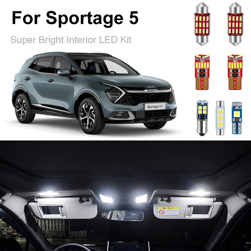 11pcs รถ Led ชุดไฟภายในสําหรับ Kia Sportage 5 NQ5 2021 2022 2023 แผนที่โดมป้ายทะเบียน | Shopee ...