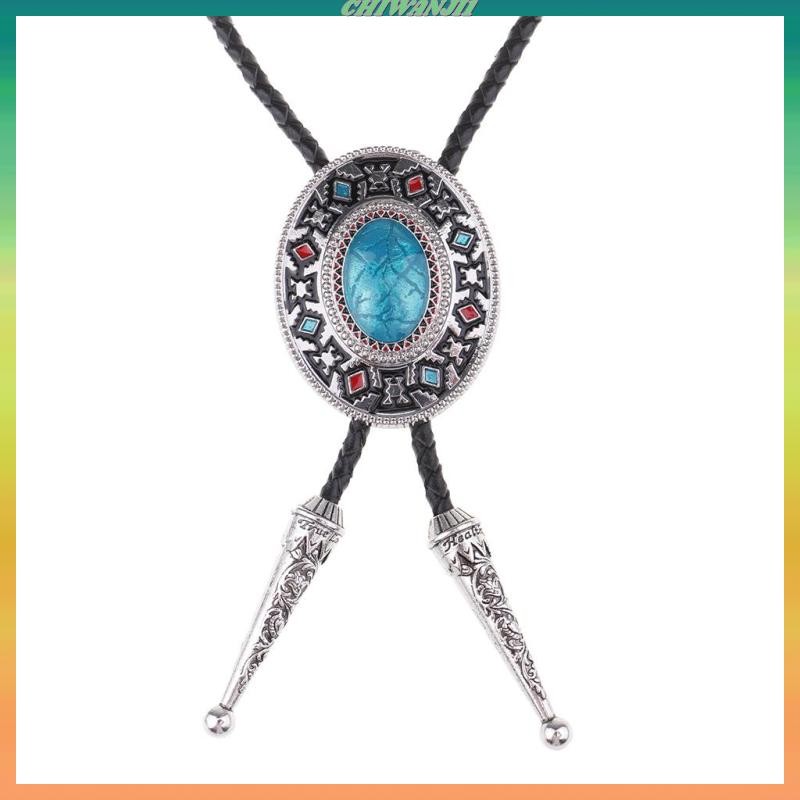 [เท่าไหร่1] สร้อยคอผูก Bolo อเมริกันพื้นเมือง คาวบอยตะวันตก Bolas Rodeo ...