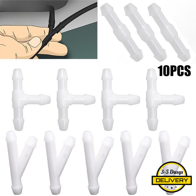 Hood หัวฉีด Sprayer ท่อ Connector Kit / Universal T/Y/I ประเภทหลอดอะแดป ...