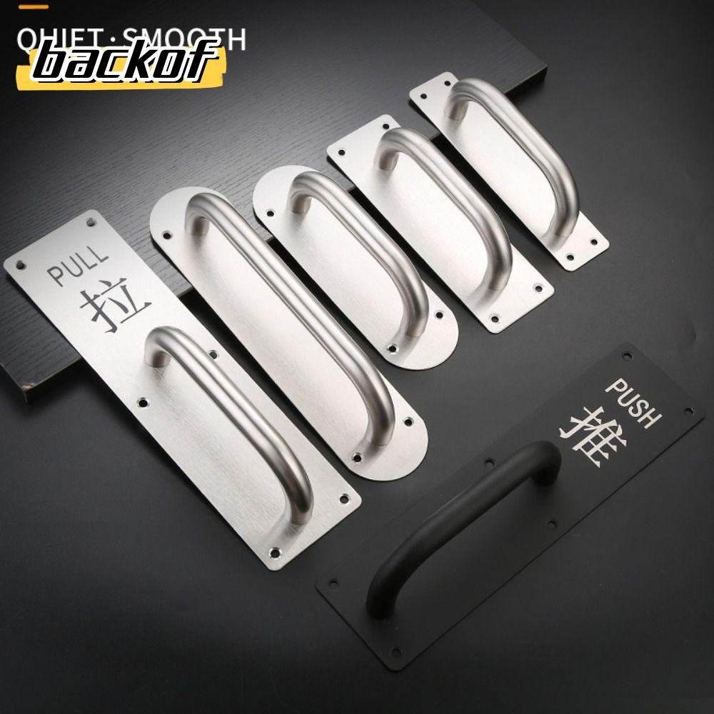 ด้ามจับฮาร์ดแวร์ BACKOF มือจับประตู D Pull Silver Black Stainless ...