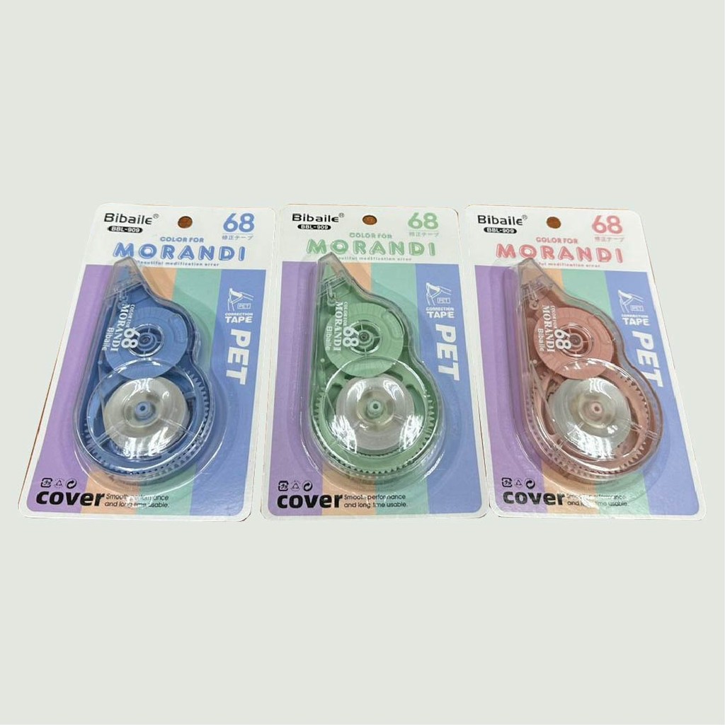 Bibaile BBL-909 Morandi Correction Tape 5mm x 18meters (สีสุ่ม ...