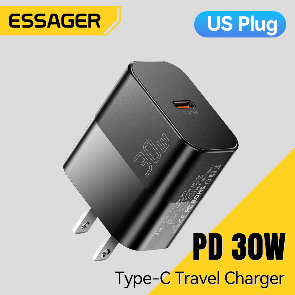 Essager PD 20W/30W USB Type C Charger PD Fast Charge โทรศัพท์ QC 3.0 ...
