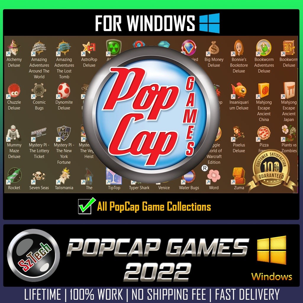 PopCap Games Collection | Cheap & Fast Service | The best Childhood Games | Windows Games | Game ...