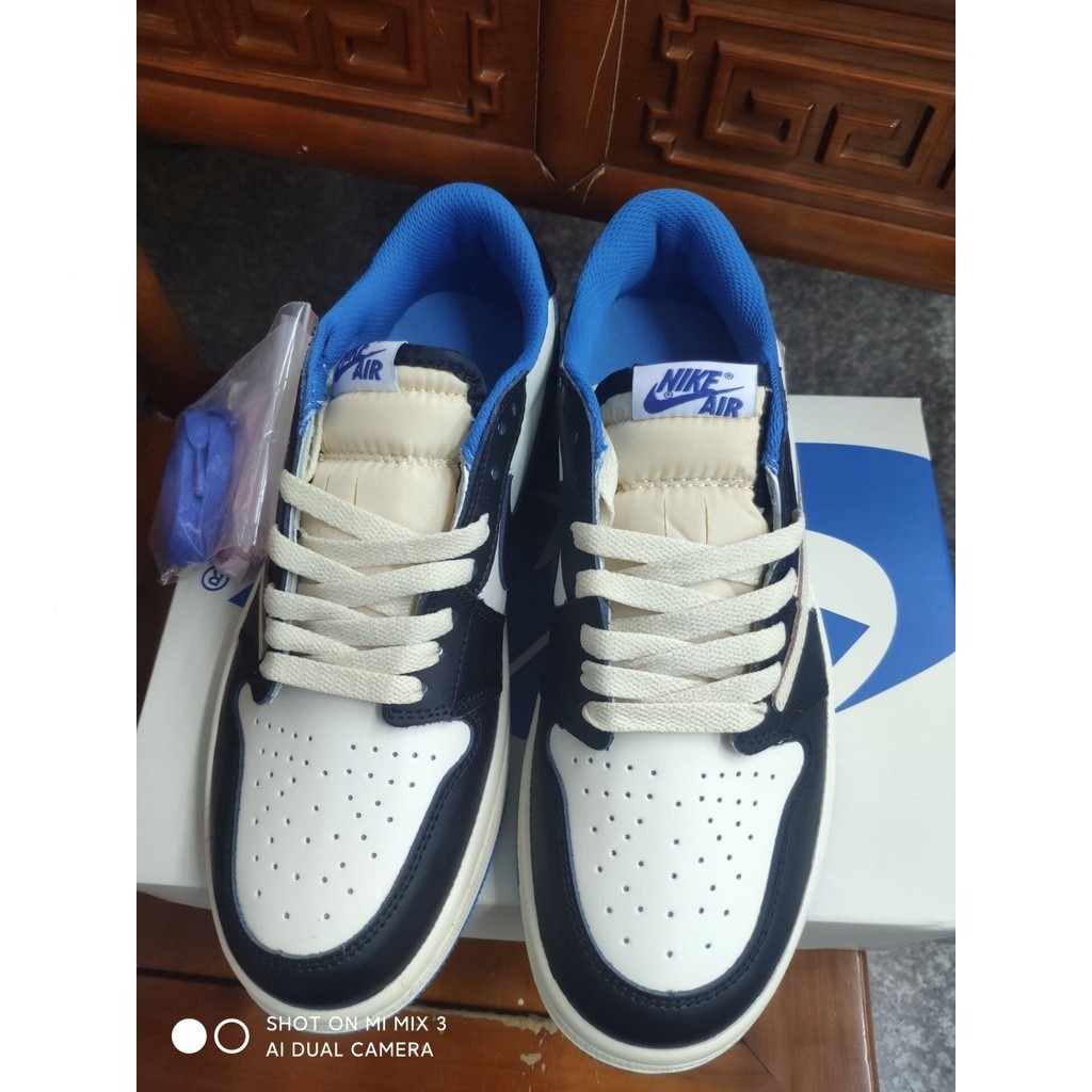 รองเท้าบาสเก็ตบอลกีฬาสตรีและผู้ชาย N-I-K-E สีดำ/ ขาว/ดำ/CQ3227-105 gqwe ...