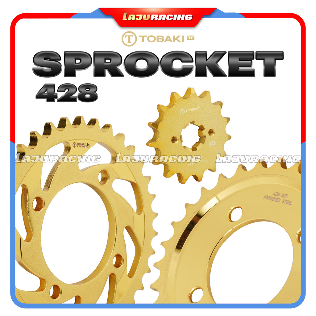 Tobaki Racing Sprocket 428 เหล็กแข็ง LC135 4S RXZ Y125Z Y100 Y110 ...
