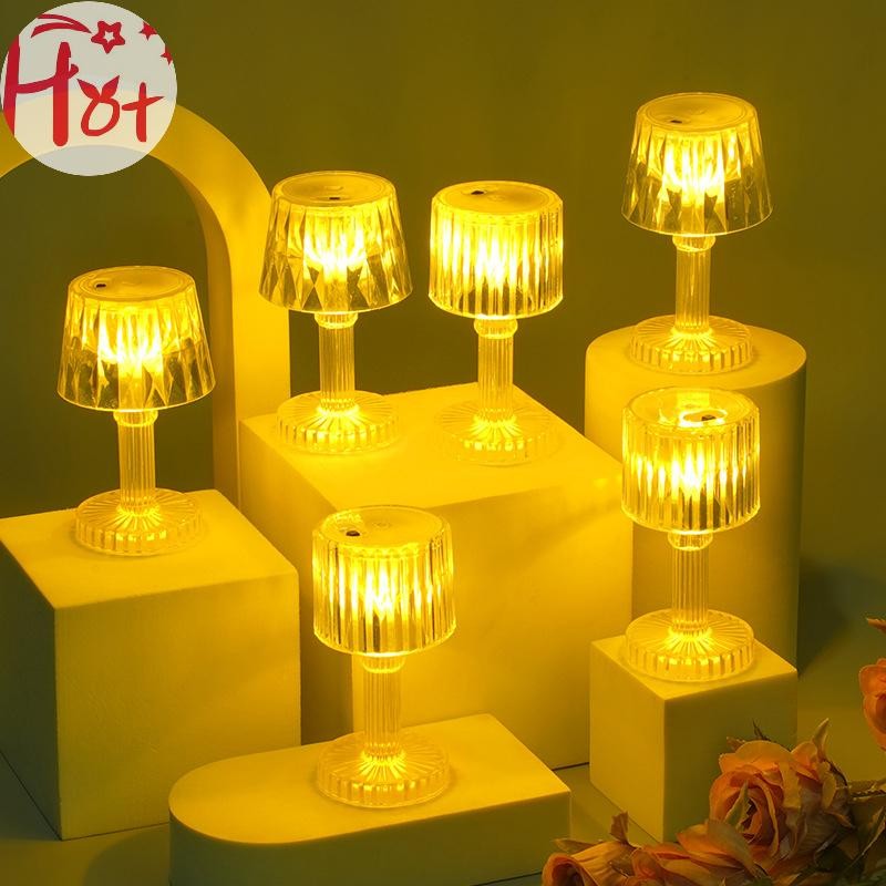 Ge Creative ข้างเตียงบรรยากาศโคมไฟ LED Mini โคมไฟตั้งโต๊ะปุ่มโคมไฟตั้ง ...