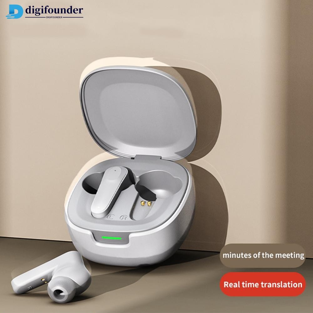 DFR ชุดหูฟังบลูทูธแปลอัจฉริยะ AI รองรับหูฟังธุรกิจอินเอียร์ไร้สายหลาย ...