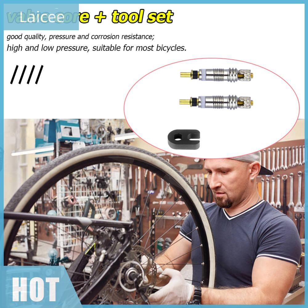 [Laicee.th] 2/6/12pcs ทองเหลือง Presta MTB จักรยานเสือหมอบจักรยานยางวาล์ว Core + เครื่องมือถอด ...