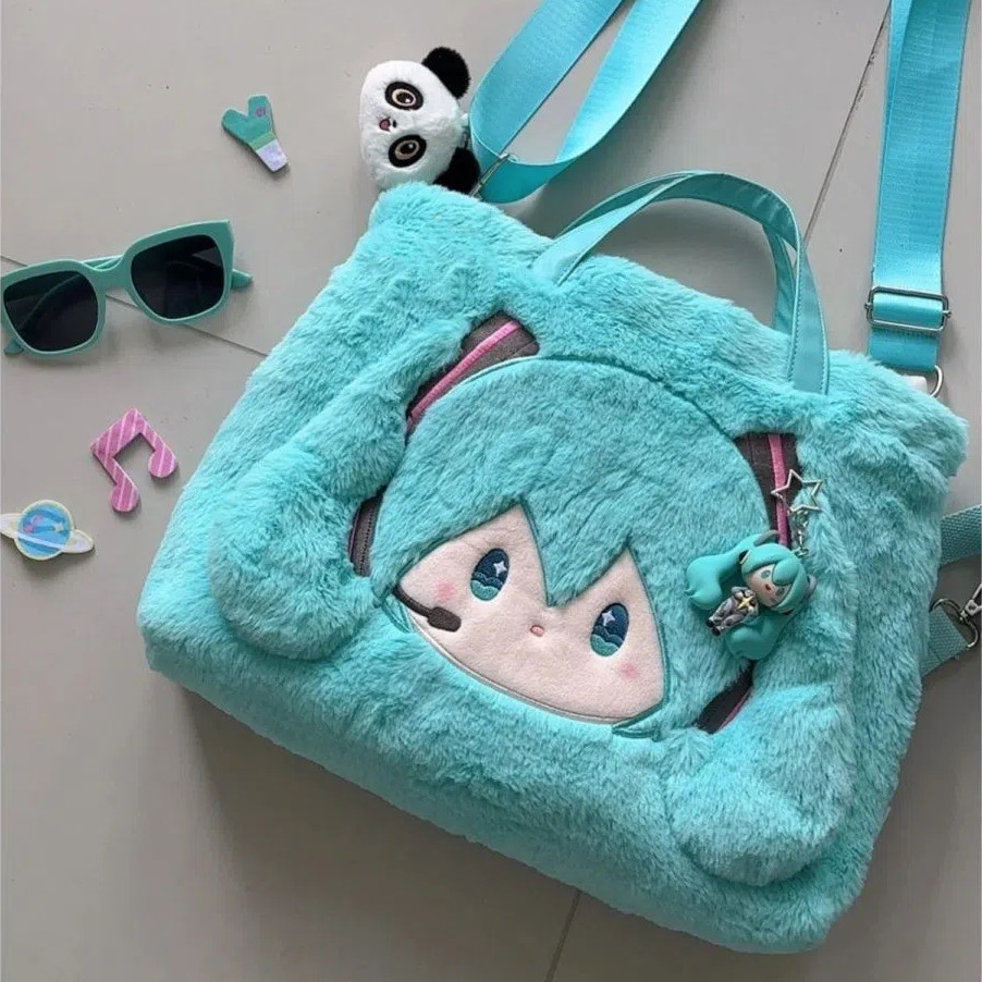 New Future Crossbody Bag Hatsune Miku Concert New Tote Bag Plush Millet ...