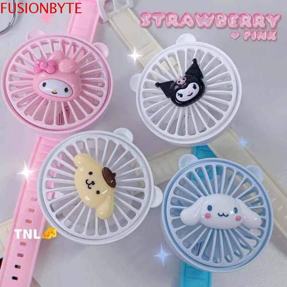 FUSIONBYTE พัดลม USB นาฬิกาชาร์จ Kuromi Mymelody Bears Cinnamoroll Dog | Shopee Thailand