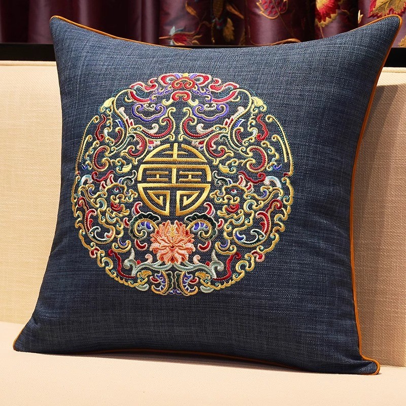 [4861] มะฮอกกานีจีนโซฟาหมอนคลาสสิกพนักพิงกระเป๋าข้างเตียงห้องนั่งเล่น ...