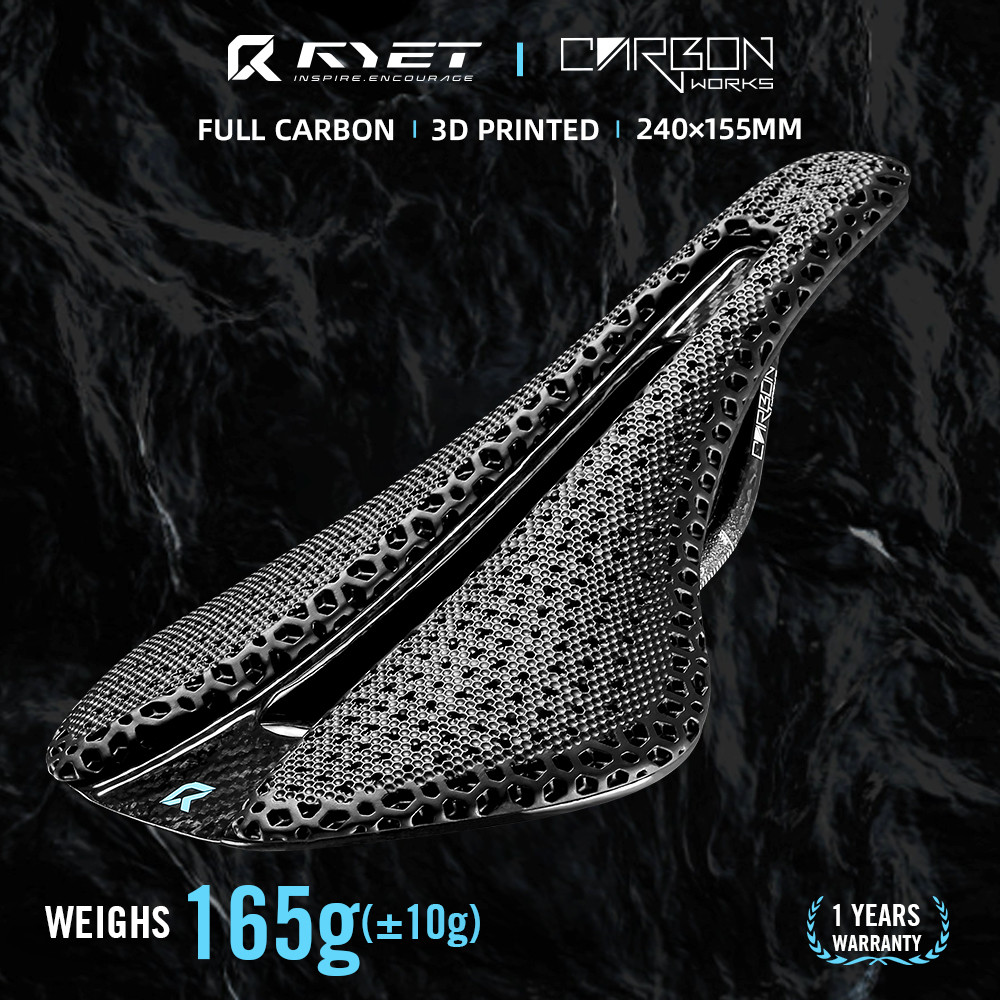 RYET คาร์บอนเต็ม 3D พิมพ์จักรยานอานกว้าง 155/152 มม.7*9 120g จักรยานที่นั่ง EVA อาน Triathlon ...
