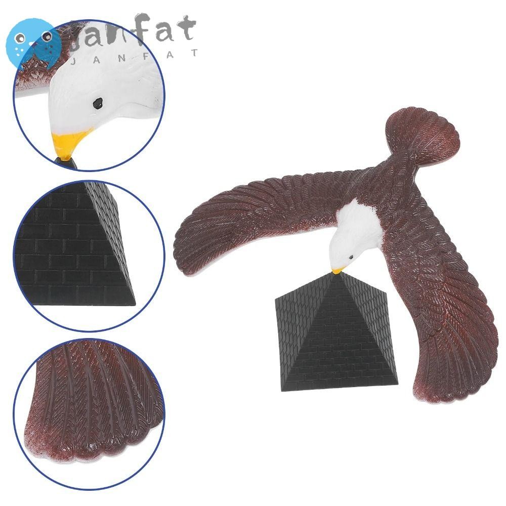 JANFAT Gravity Science Balance Bird ของเล่น, ของขวัญแปลก Balancing Eagle Bird ของเล่น, พีระมิด ...