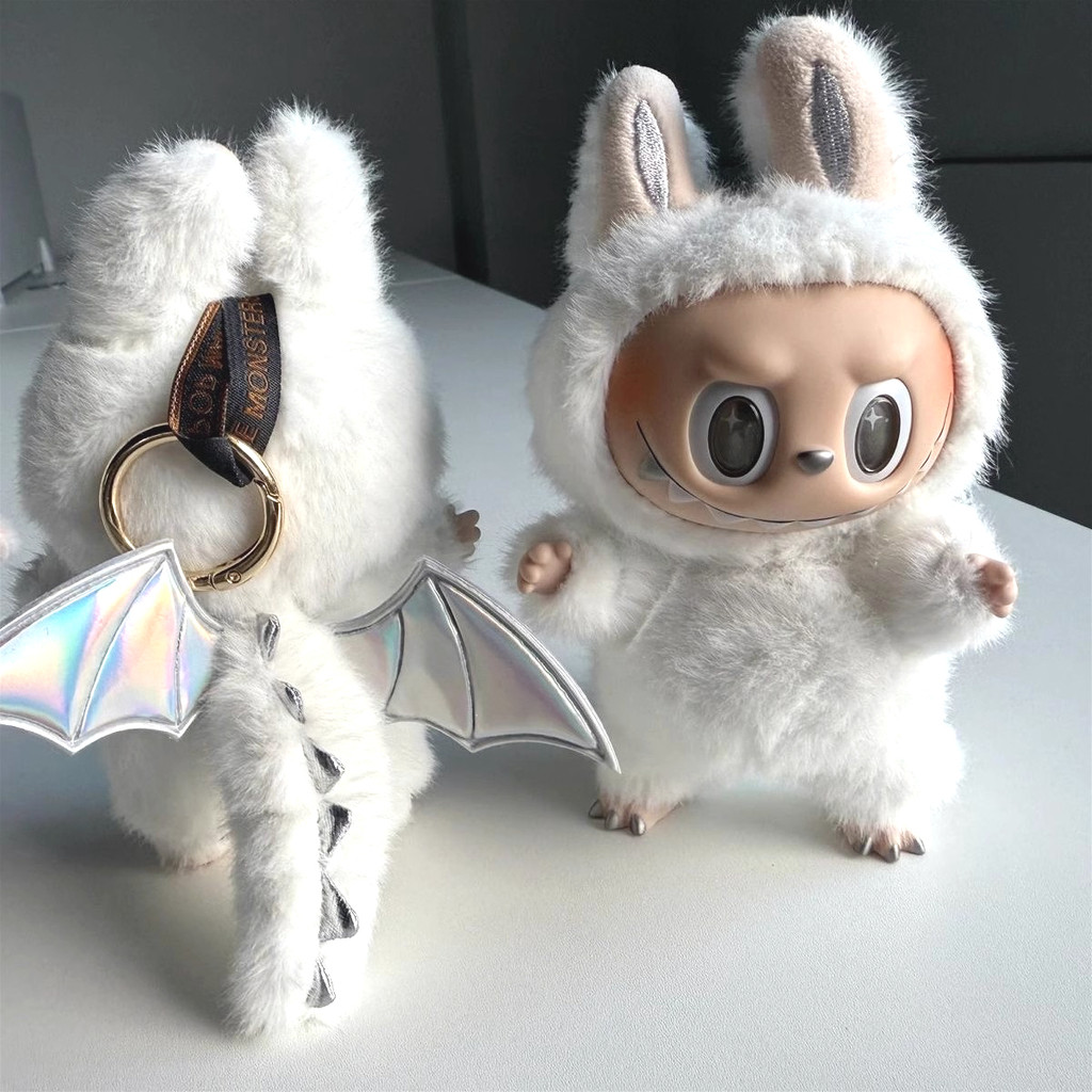 Popmart Labubu Zimomo ANGEL IN CLOUDS ตุ๊กตาที่กําหนดเองไวนิล Face กล่องตาบอดของเล่นตุ๊กตาจี้ 17 ...