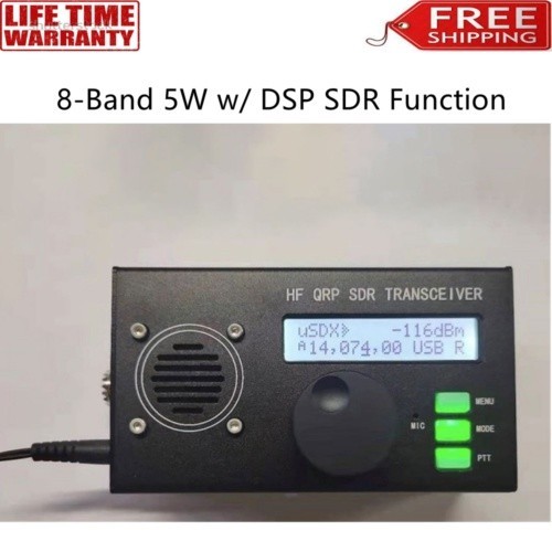 USDR QCX To SSB HF Transceiver QRP SDR Transceiver 8-Band 5W w/ DSP SDR ...