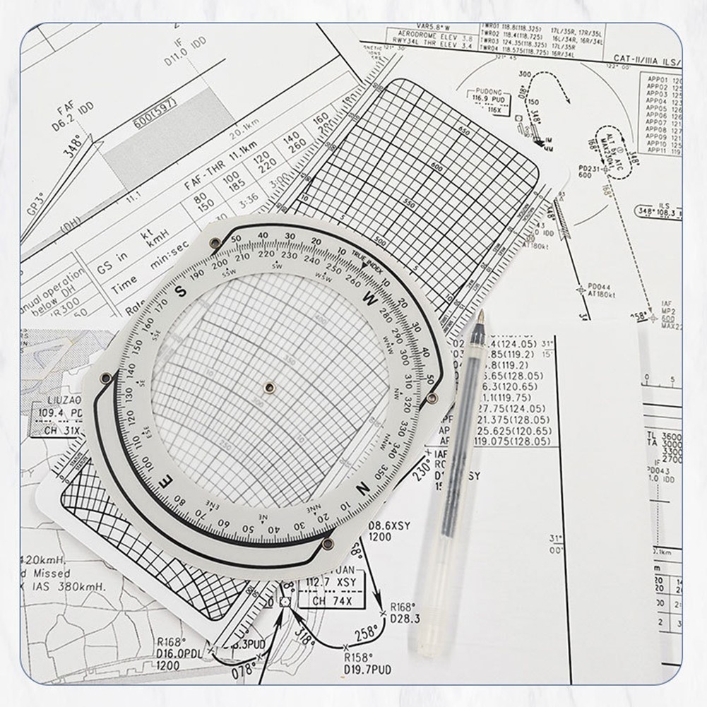E6b Plotter Slide Rule สําหรับการวัดที่แม่นยําในการตั้งค่าการบิน ...