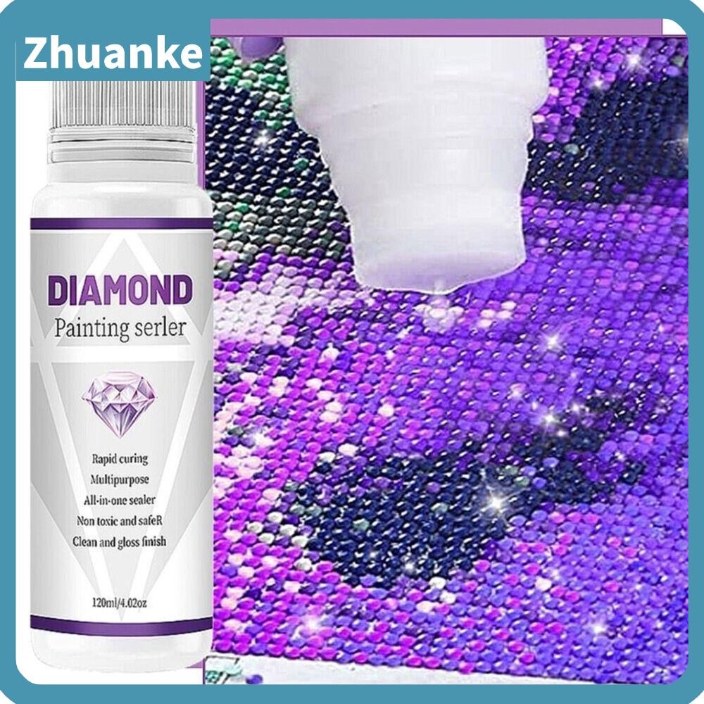 Zhuanke ภาพวาดเพชรซีล, 120ML โปร่งใส DIY Conserver, Anti Falling ปรับปรุงความสว่าง PVA ...