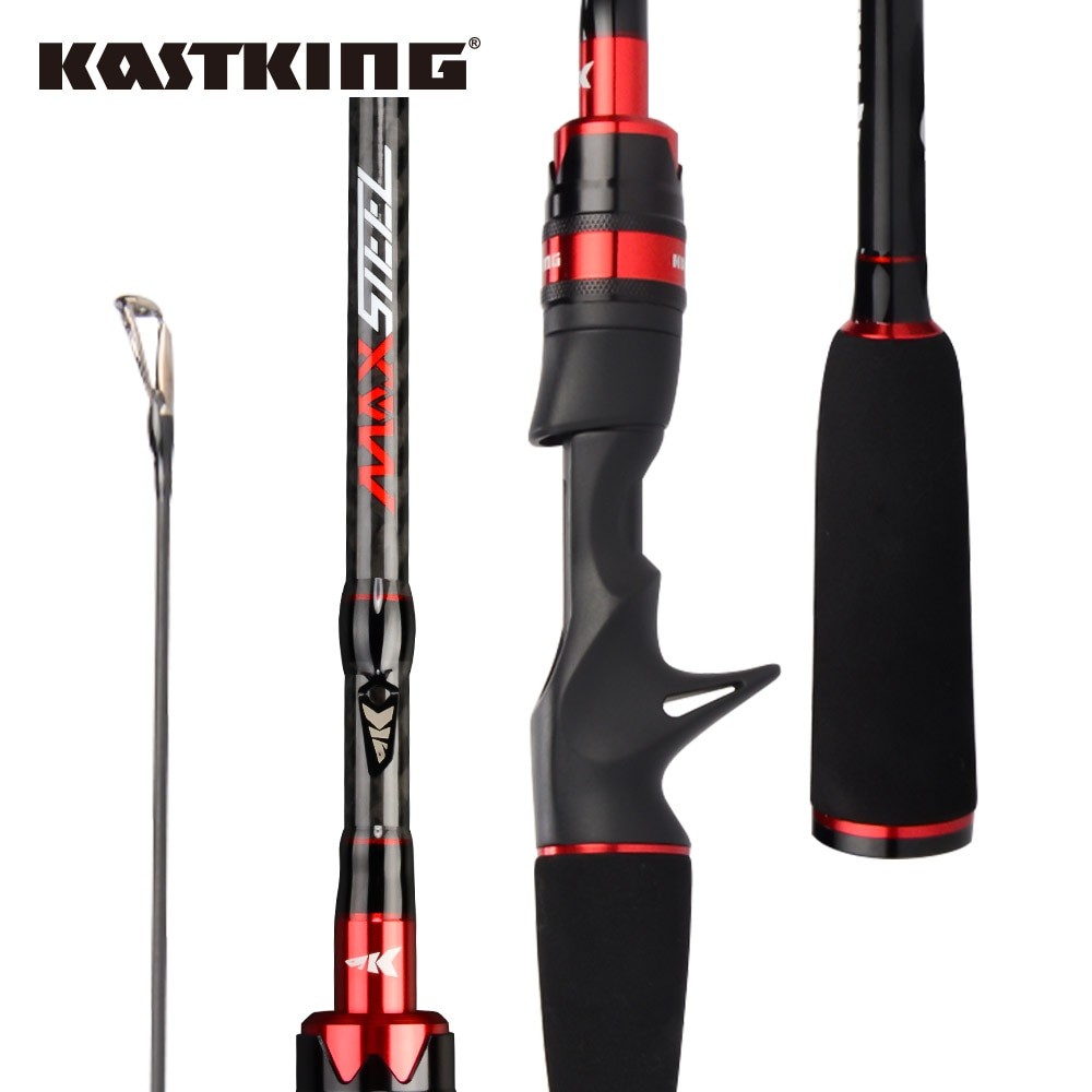 KastKing Max Steel Spinning Baitcasting Carbon Fishing Rod 1.80M 1.98M ...