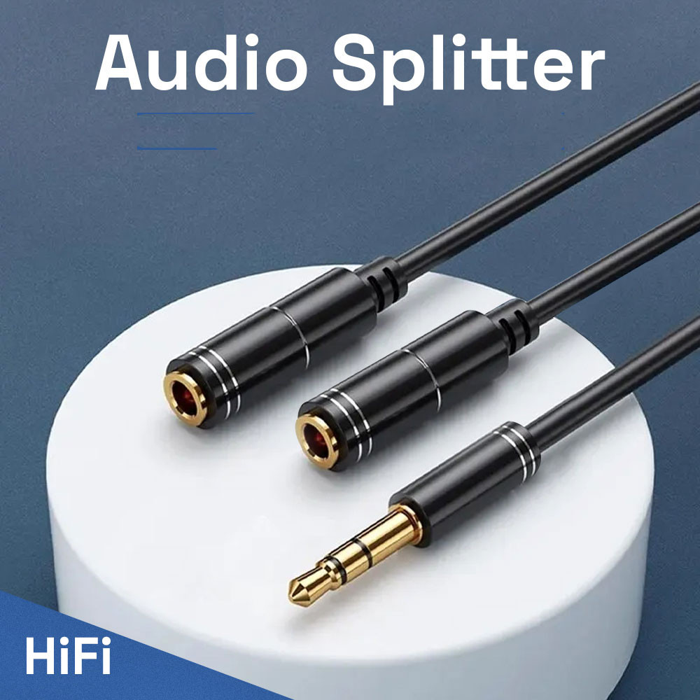 Overfly 3.5 มม. ชาย 2 x 3.5 มม. หญิง HiFi Audio สาย AUX - OMIP98XX | Shopee Thailand