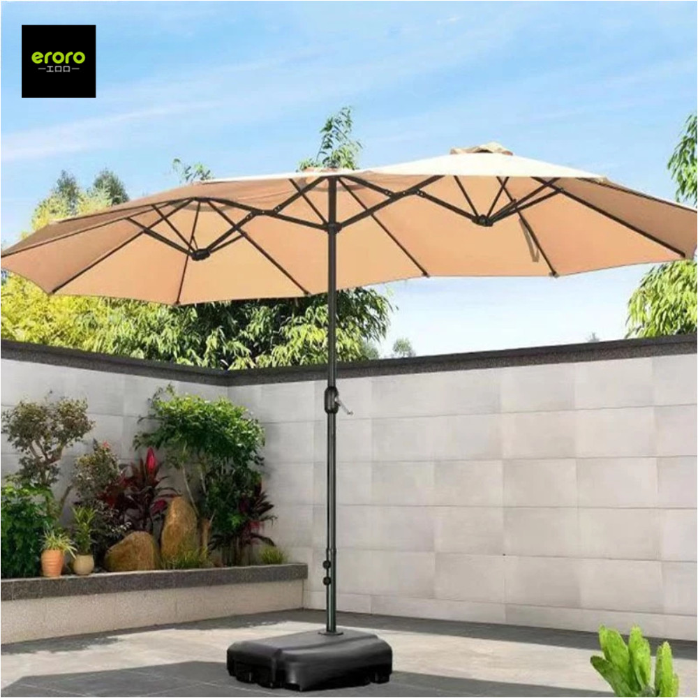 ERORO ร่มสนาม 3 หัว 4.5เมตร เหมาะใช้งานกลางแจ้ง พร้อมฐาน ทรง ...