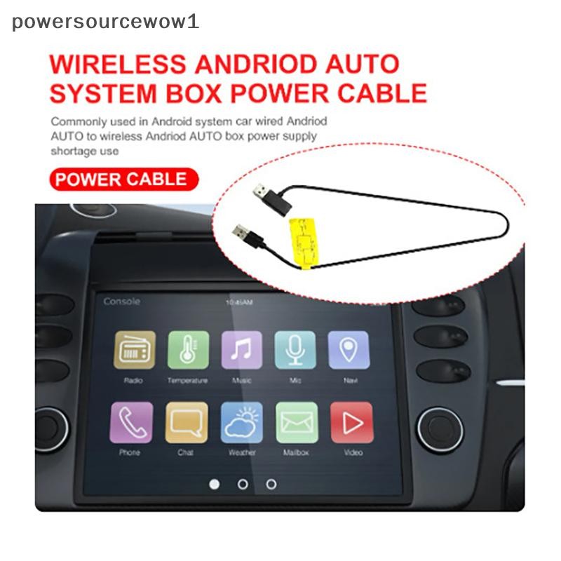 Wow Wireless CarPlay Ai Box Power Cable Android Auto Converter สายสอง ...
