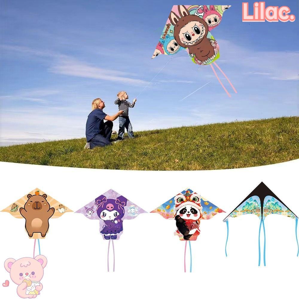 LILAC การ์ตูน Kites, 100 เมตร Kite String Capybara เด็ก Kite, ของขวัญ ...