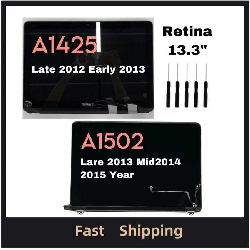 หน้าจอ LCD A1425 A1502 สำหรับ Macbook Pro Retina A1425 A1502 ชุดประกอบ ...
