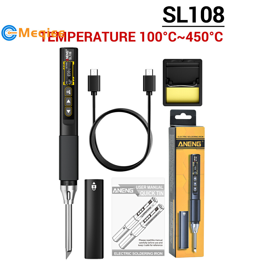 ANENG SL108 96W หัวแร้งอัจฉริยะแบบอุณหภูมิ T12 อุณหภูมิที่ปรับได้กําลัง ...